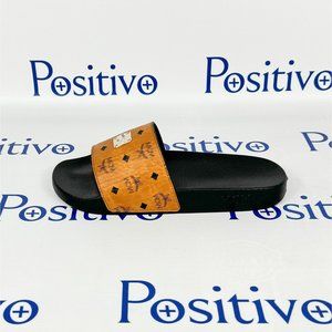 MCM | Shoes | Mcm Womens Cognac Visetos Rubber Slides Us 5 Eu 35 | Poshmark